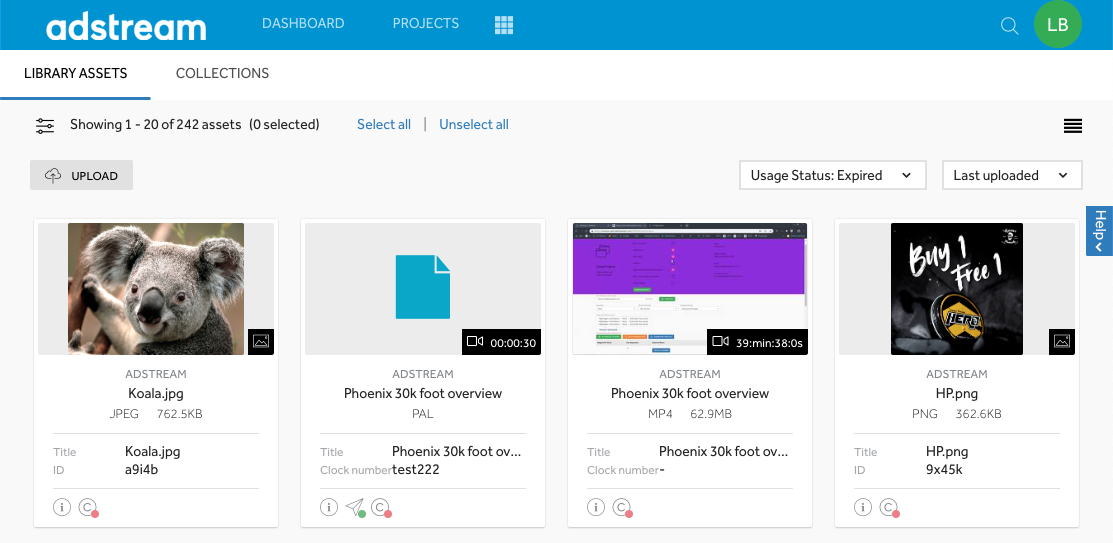Icon Guide – Adstream Help Centre